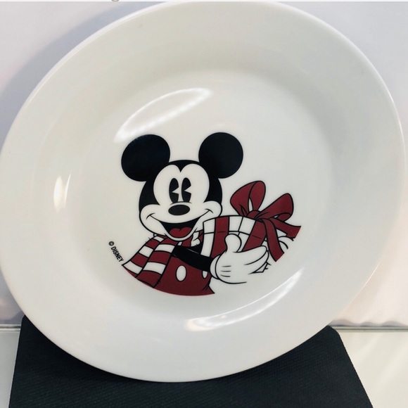 Disney | Holiday | Mickey Mouse Plate Holiday Santa Cookies Plate ...